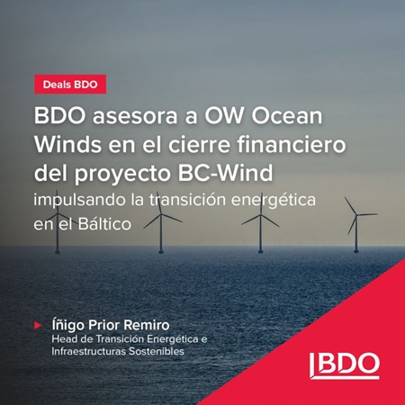 BDO ha asesorado a OW Ocean Winds en el cierre financiero del proyecto ...